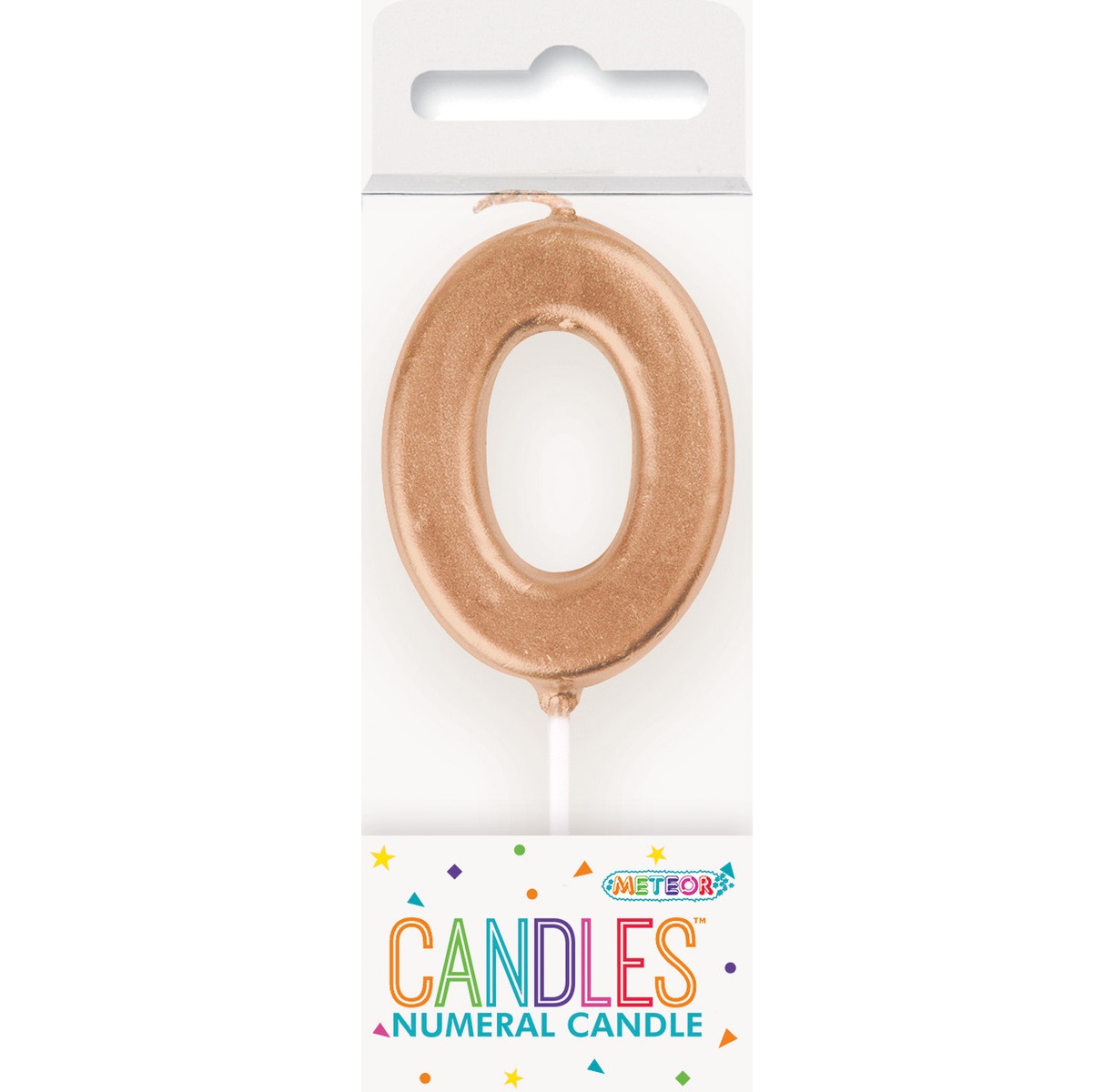 Mini Rose Gold Candle – Number 0- - This Party Started