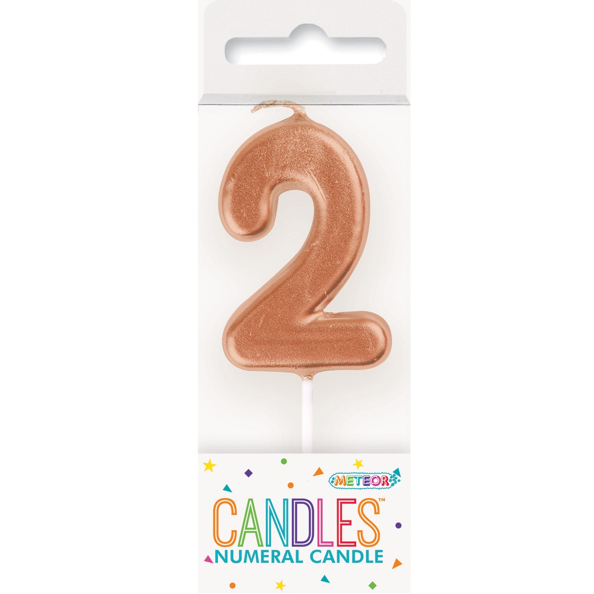 Mini Rose Gold Candle – Number 2-