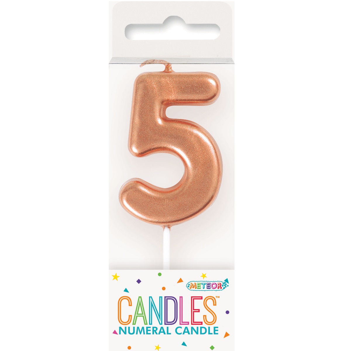 Mini Rose Gold Candle – Number 5 - This Party Started