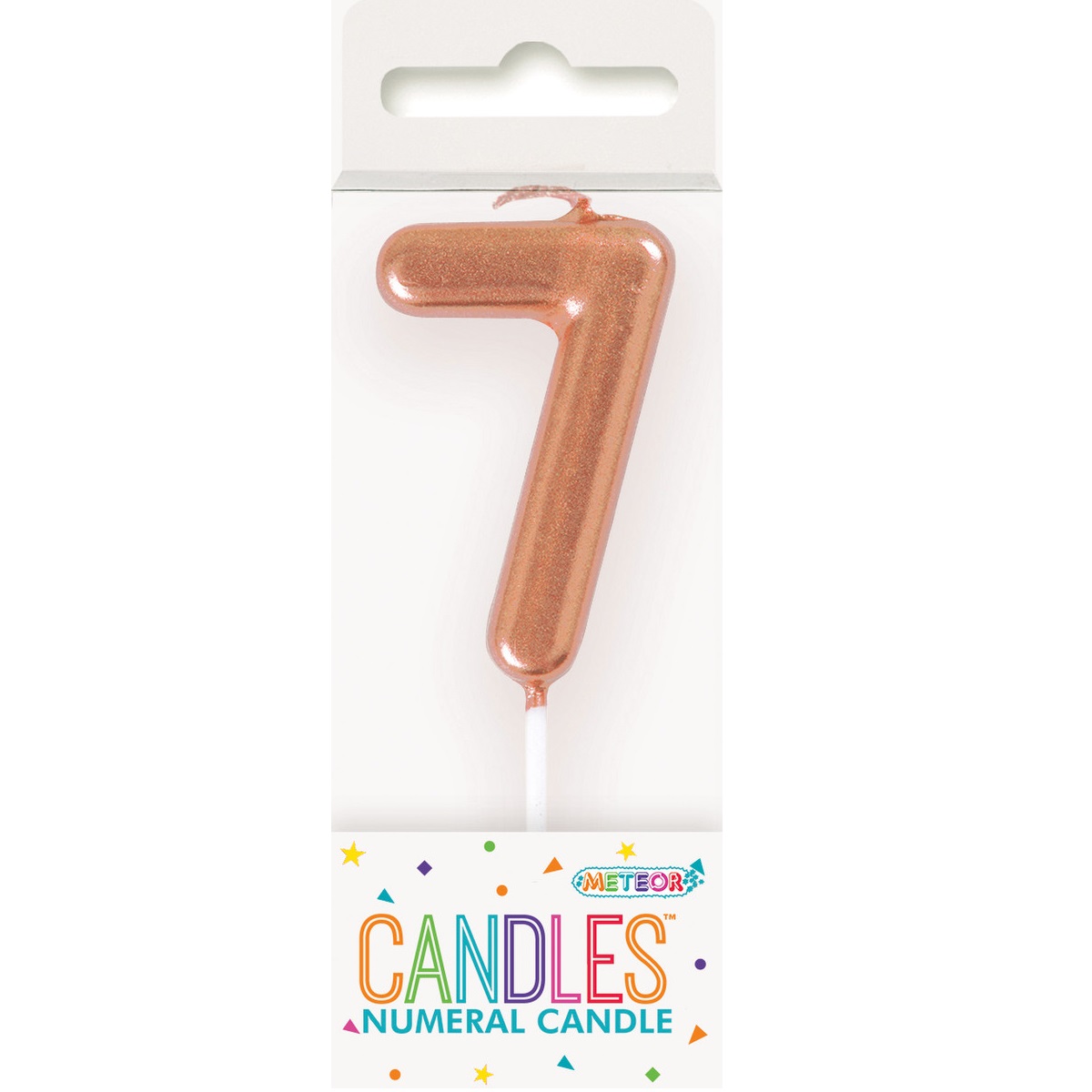 Mini Rose Gold Candle – Number 7-